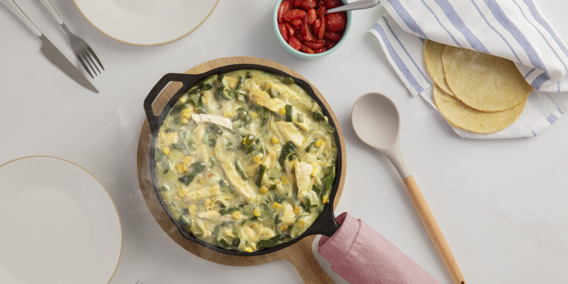 Fajitas de Pollo con Crema de Chile Poblano - Campbell's Mexico