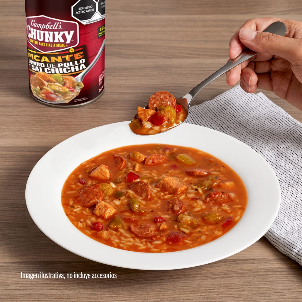 Chunky Picante - Gumbo de Pollo, salchicha y chile - Campbell's Mexico
