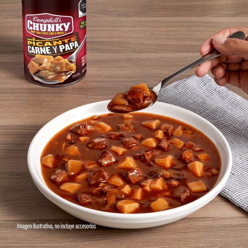 Chunky Picante - Carne de res con papas y chile chipotle - Campbell's ...