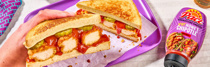 Hot Honey Chipotle Crispy Chicken Melts | Pace® Sauces