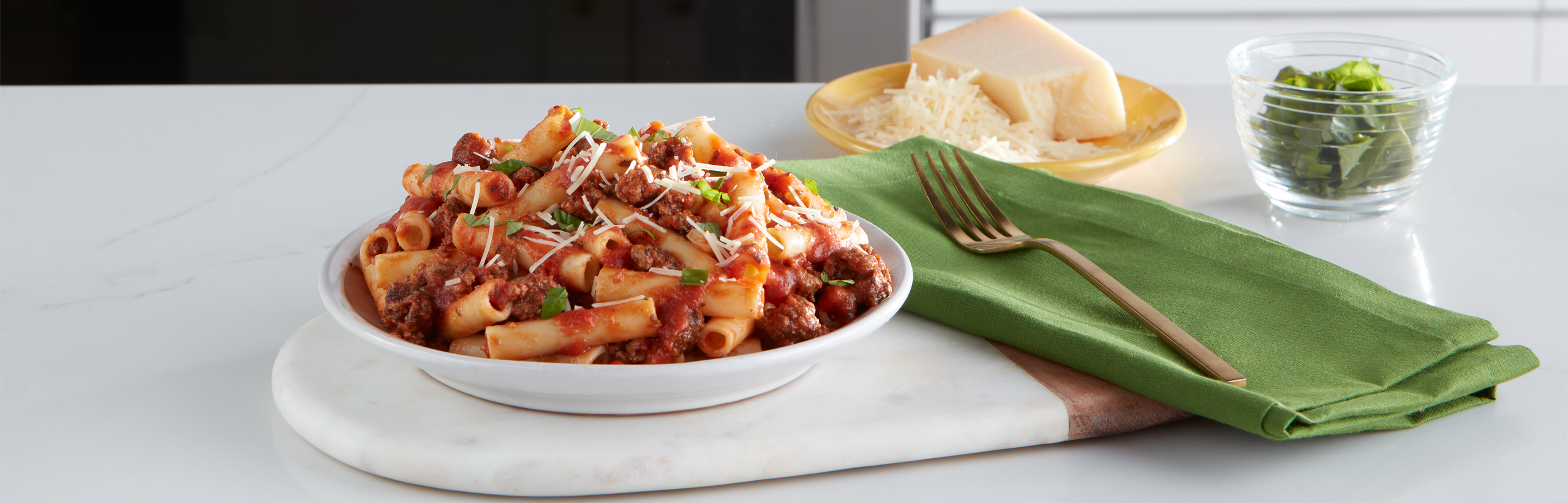 Quick Skillet Ziti - Prego® Pasta Sauces