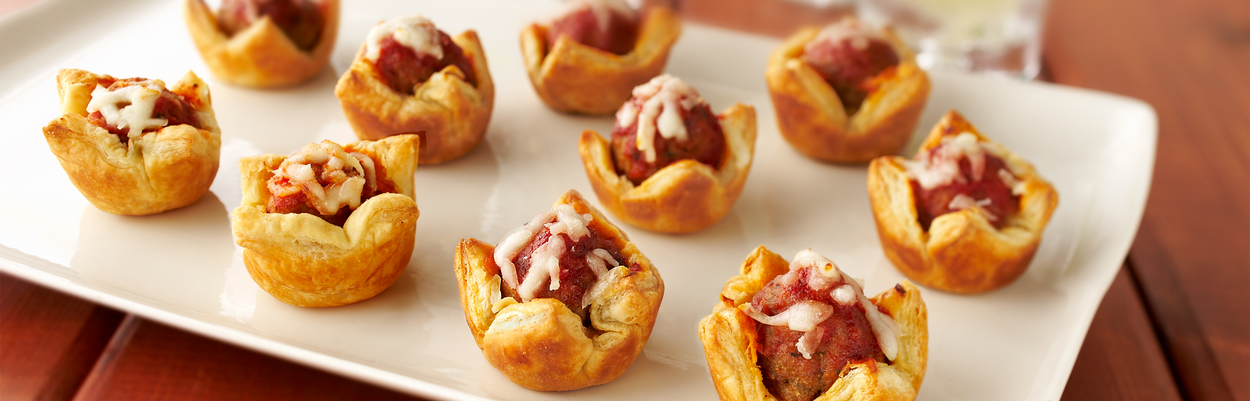 Puff Pastry Meatball Marinara Tartlets - Prego® Pasta Sauces