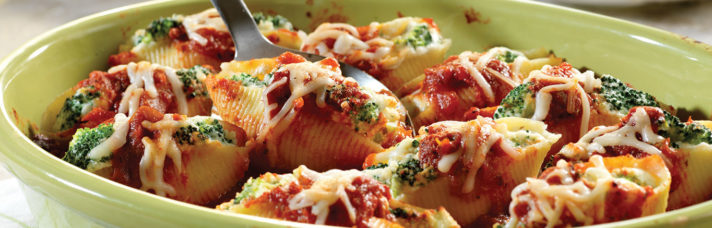 Vegetarian Broccoli & Cheese Stuffed Shells | Prego® Sauces