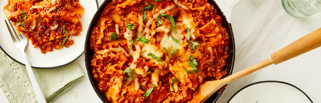 One Pot Skillet Lasagna | Prego® Sauces
