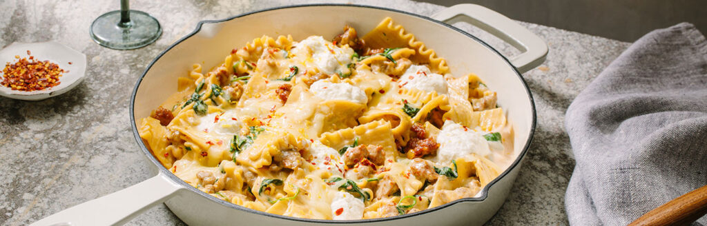 One Pot White Lasagna | Prego® Sauces