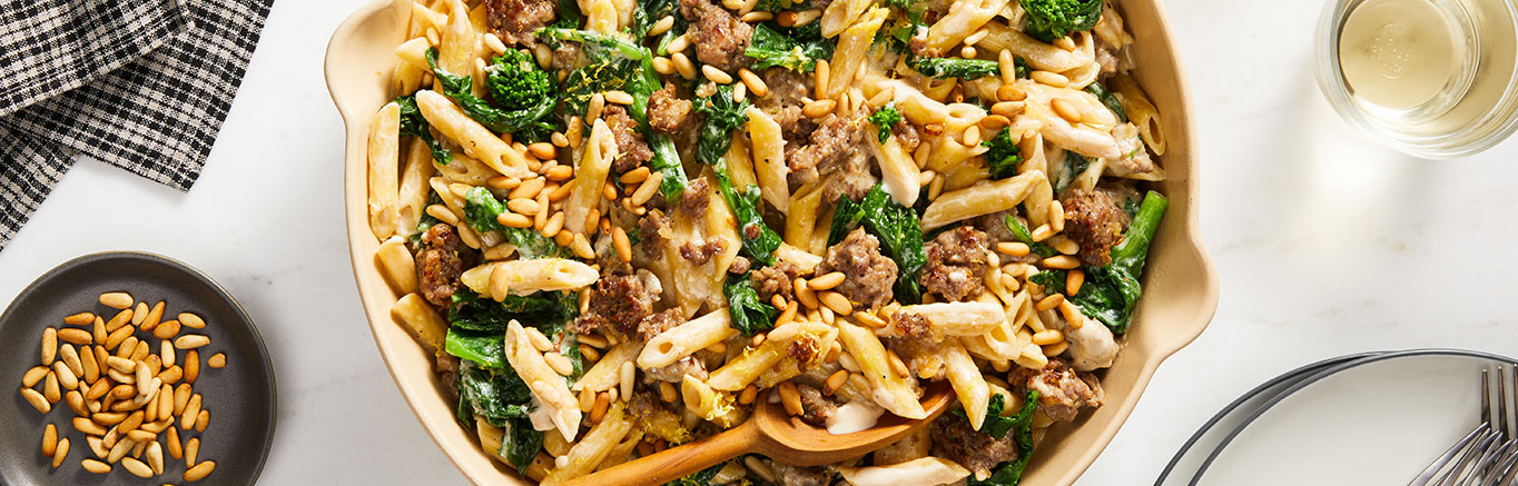 One Pot Sausage & Broccoli Rabe Pasta | Prego® Sauces