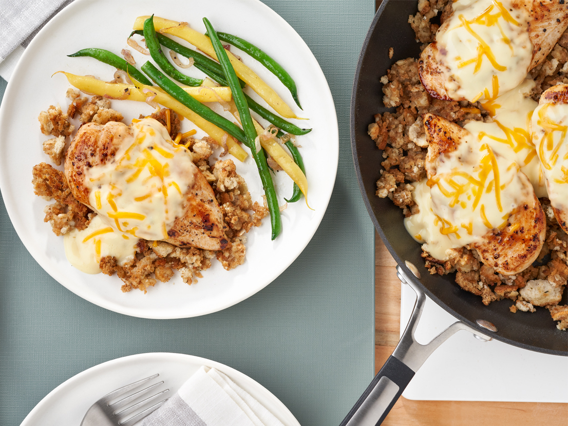 Chicken & Stuffing Skillet | Swanson® Recipes