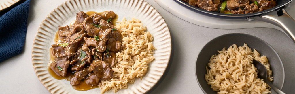 Spicy Mongolian Flank Steak Stir-Fry | Swanson® Recipes