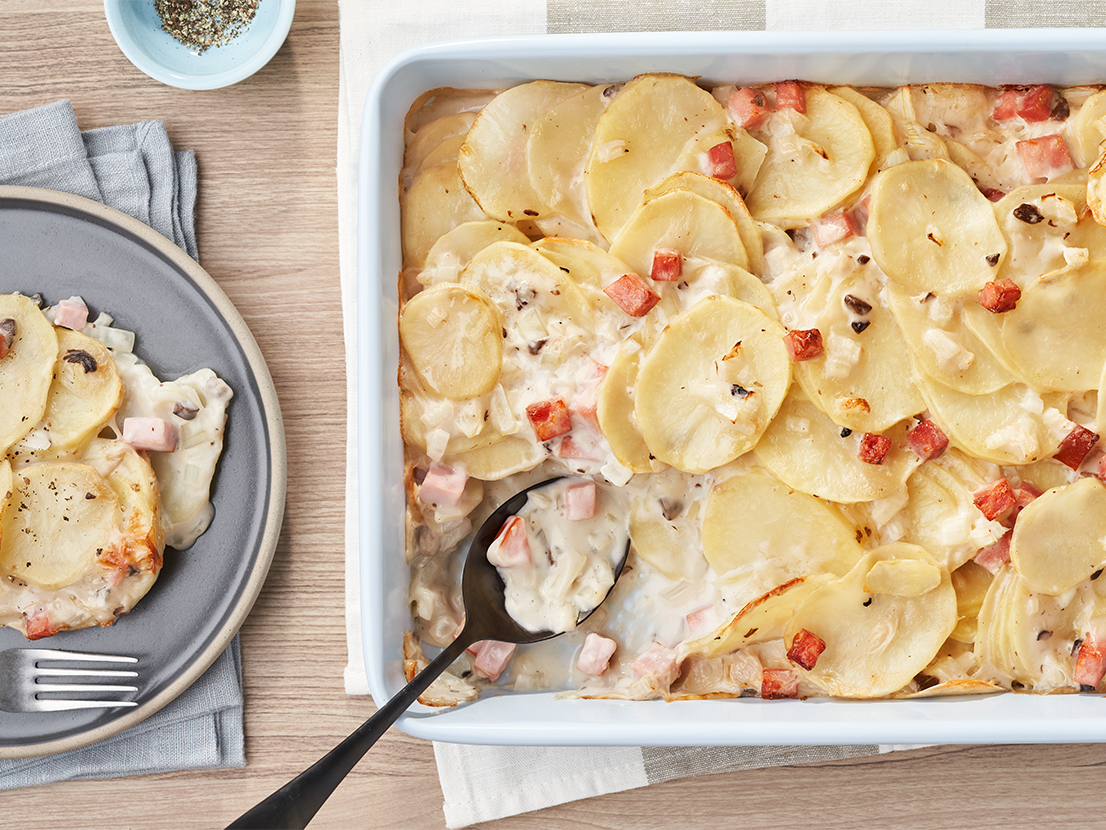 Easy Scalloped Potatoes and Ham | Campbell’s® Recipes