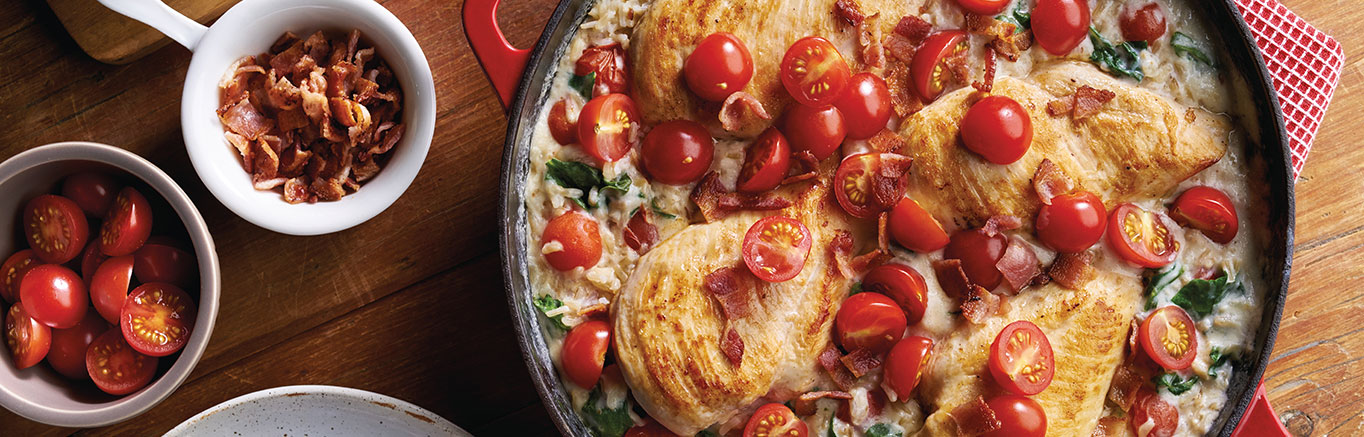 Creamy BLT Chicken & Rice | Campbell's® Recipes