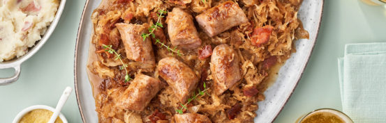 Beer and Kraut Brats | Campbell's® Recipes