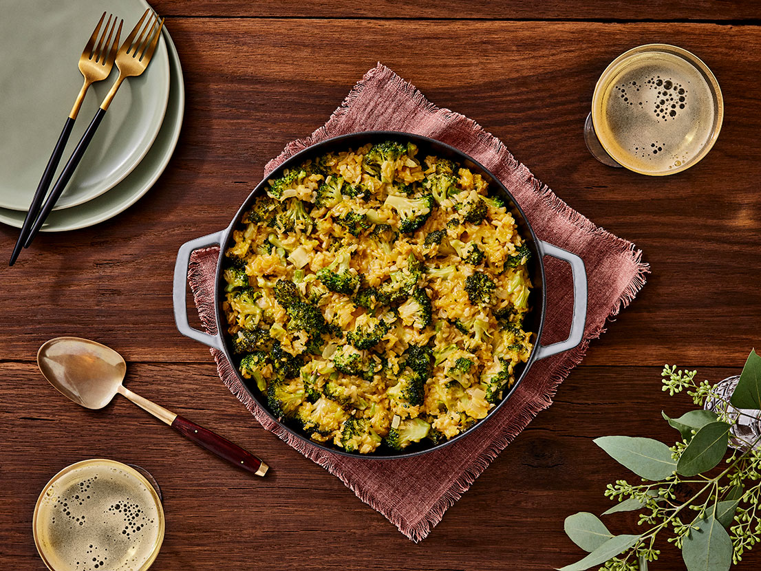 Healthy Broccoli Cheddar Rice | Campbell's® Recipes