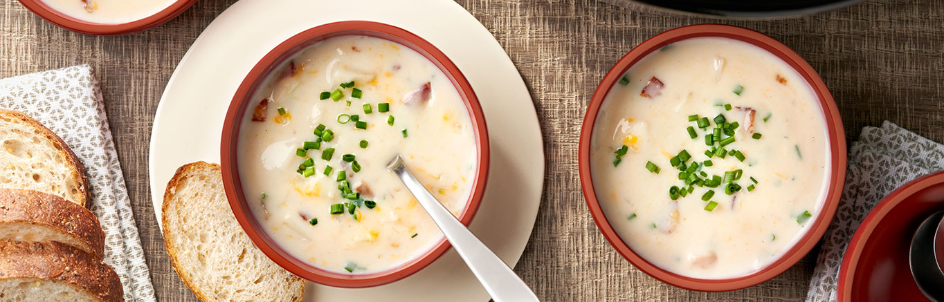 Slow Cooker Bacon Potato Chowder | Campbell's® Recipes