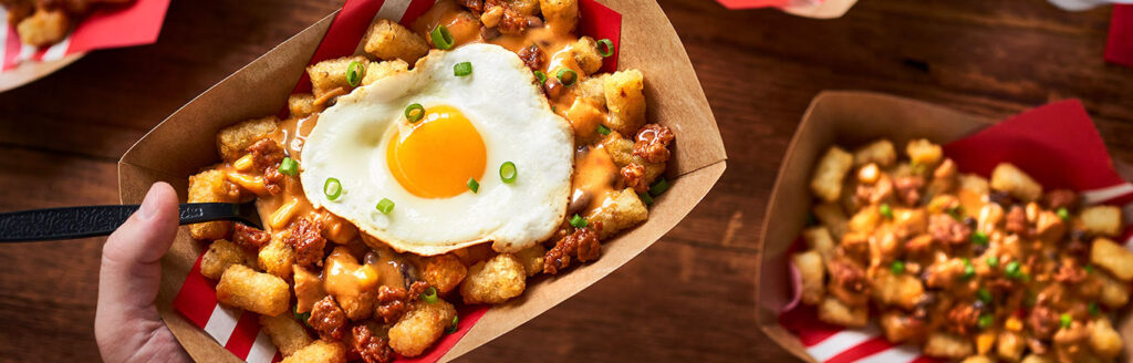 Loaded Spicy Breakfast Tots | Campbell's® Recipes