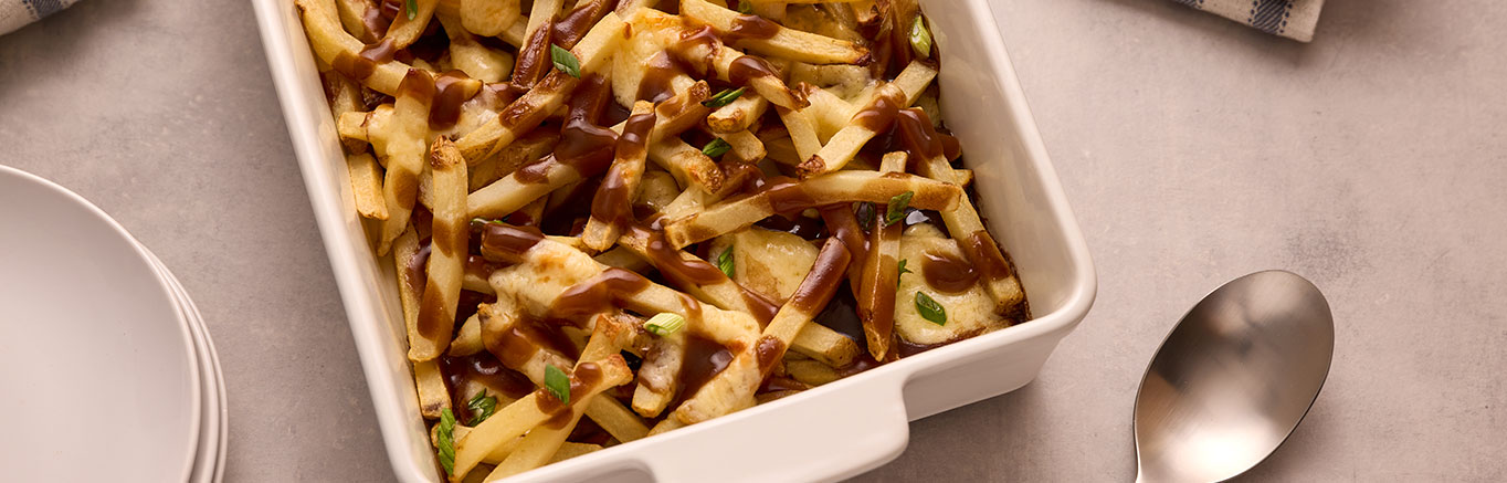 Baked Poutine Fries | Campbell's® Recipes